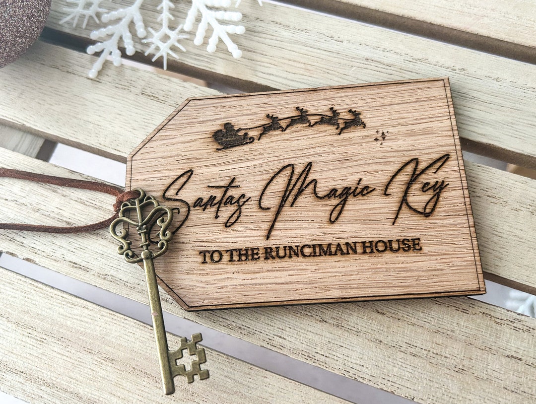Santas Magic Key Santa Christmas Idea Personalised Christmas Decor ...