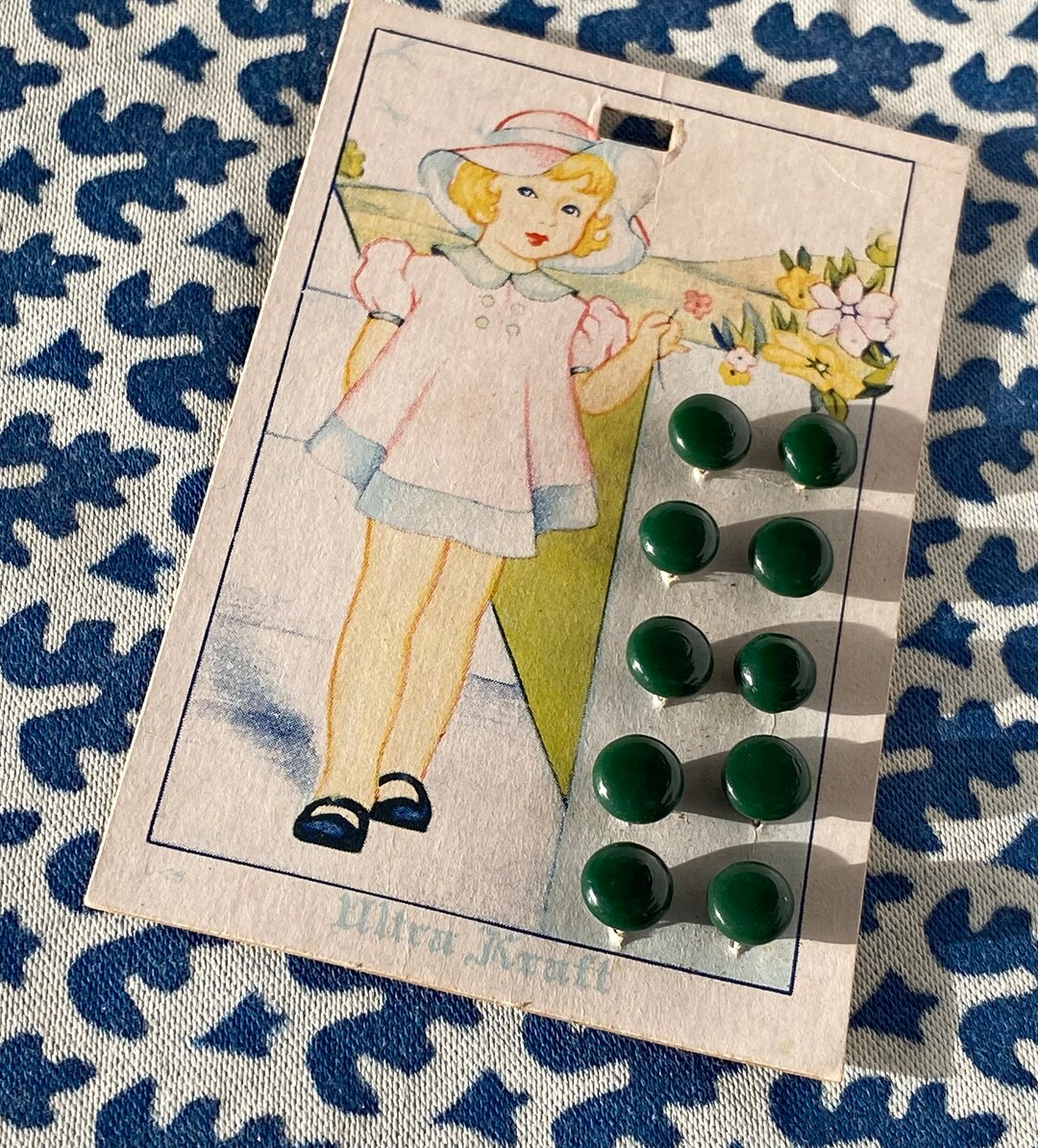 Set 10 Ultra Kraft True Round Diminutive Dimi BAKELITE BUTTONS 5/16 ...
