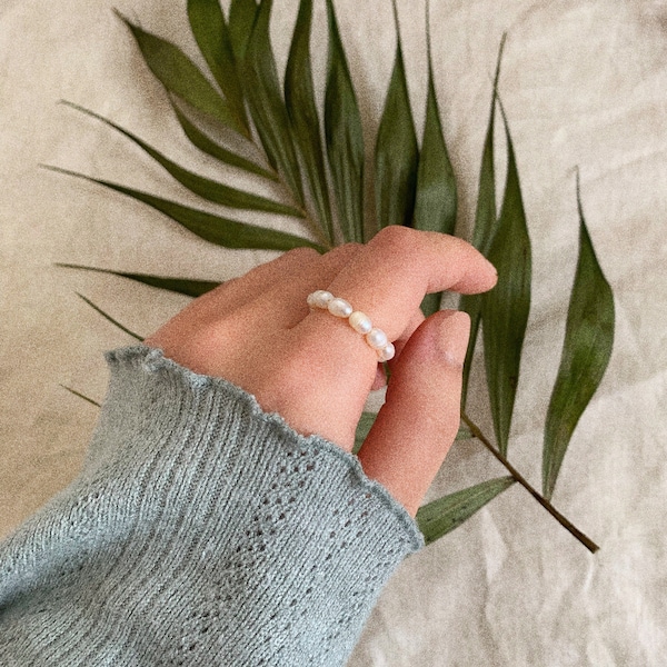 Tiny Pearl Ring - Etsy