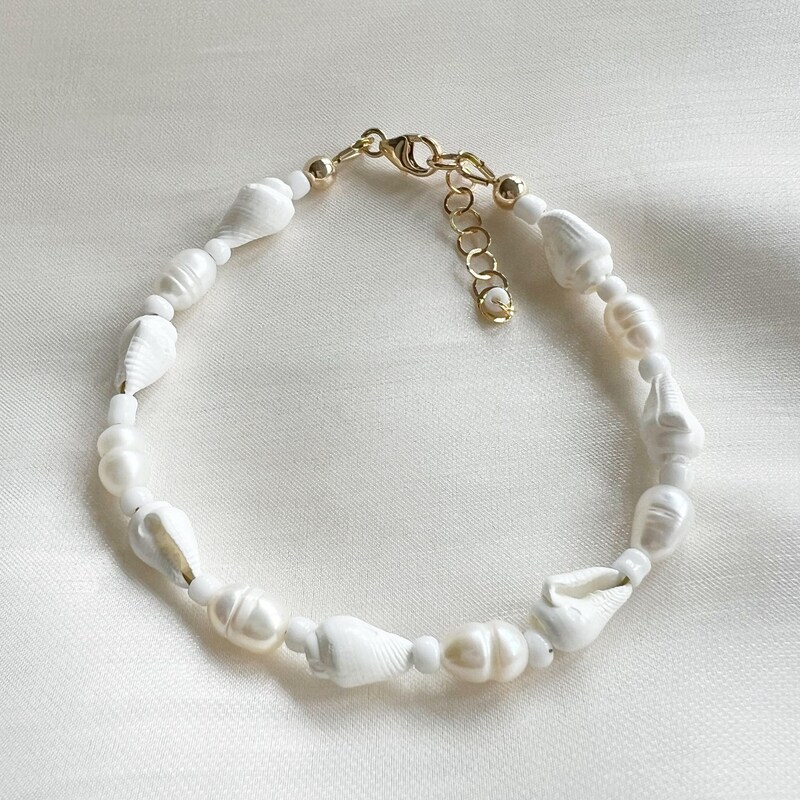 Seashell Anklet - Etsy