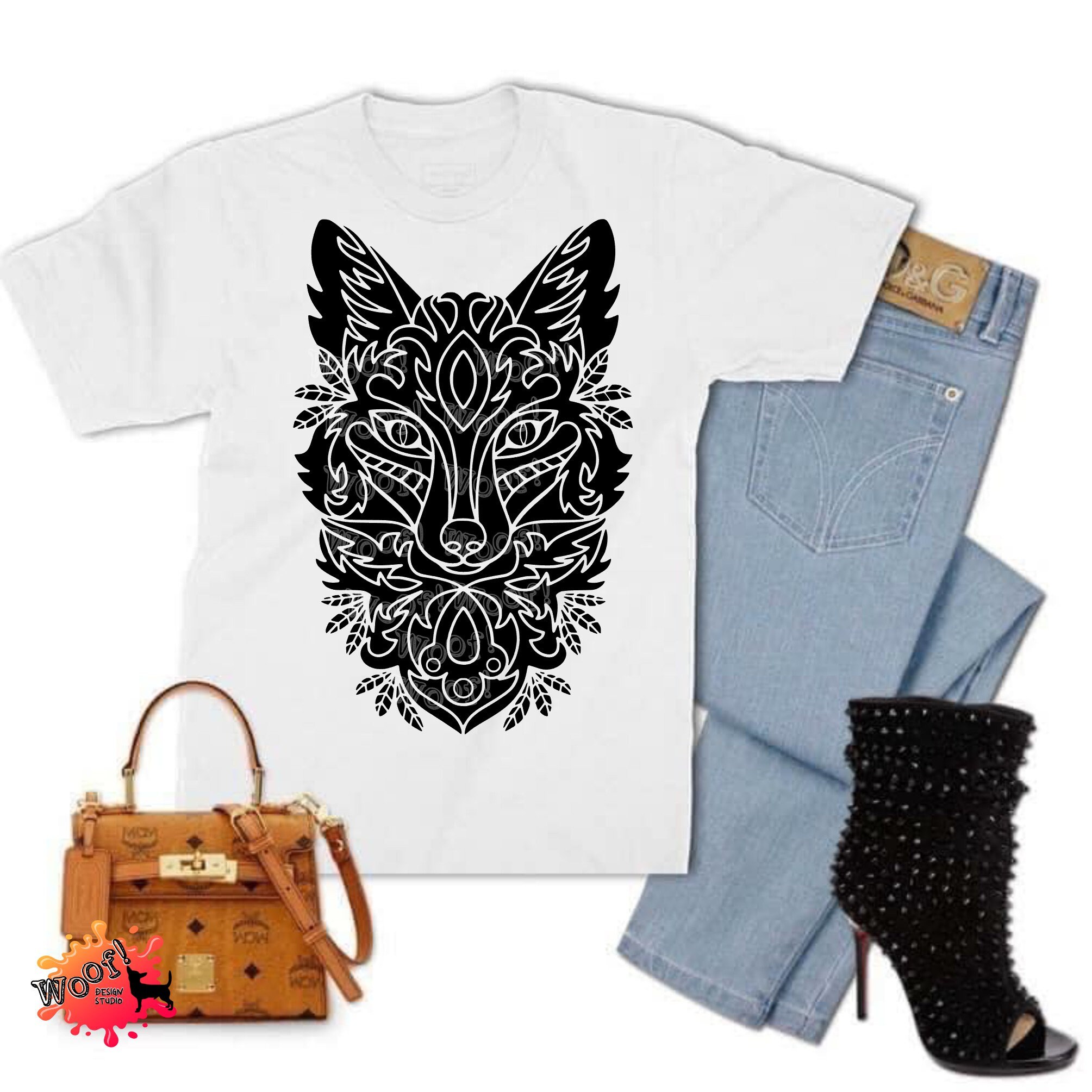 FOX Mandala Patterned Fully Editable SVG Sublimation - Etsy