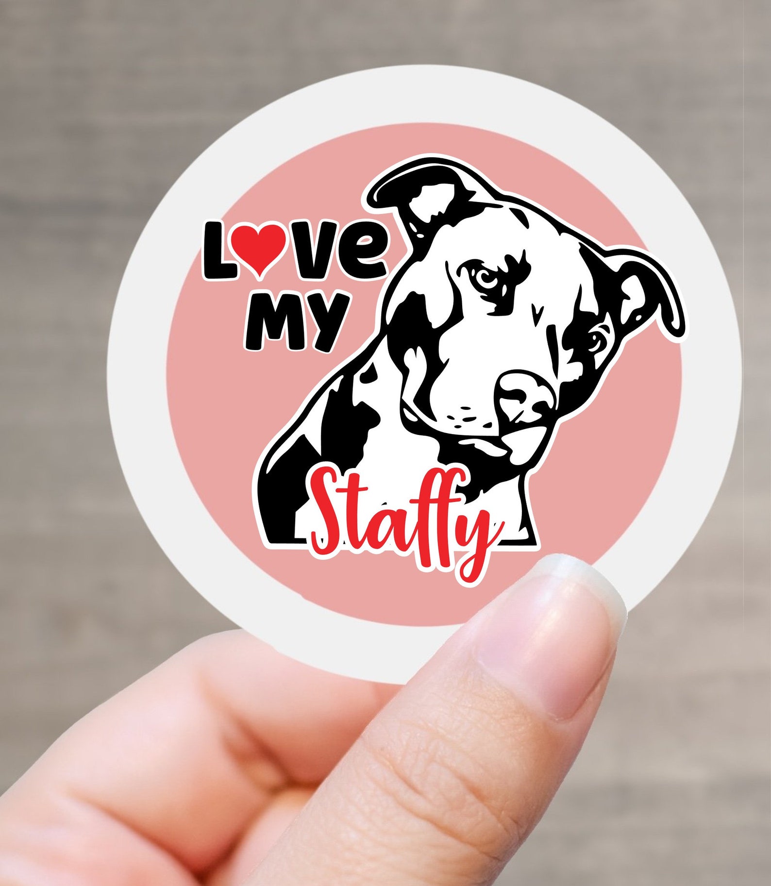 Love My STAFFY, Dog, Staffy, SVG, Png, Jpg, Digital, Vinyl Cut File ...