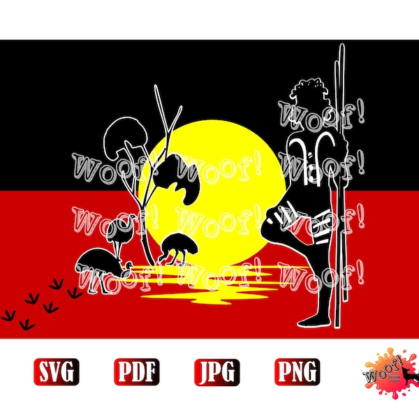 Aboriginal Flag Svg - Etsy Australia
