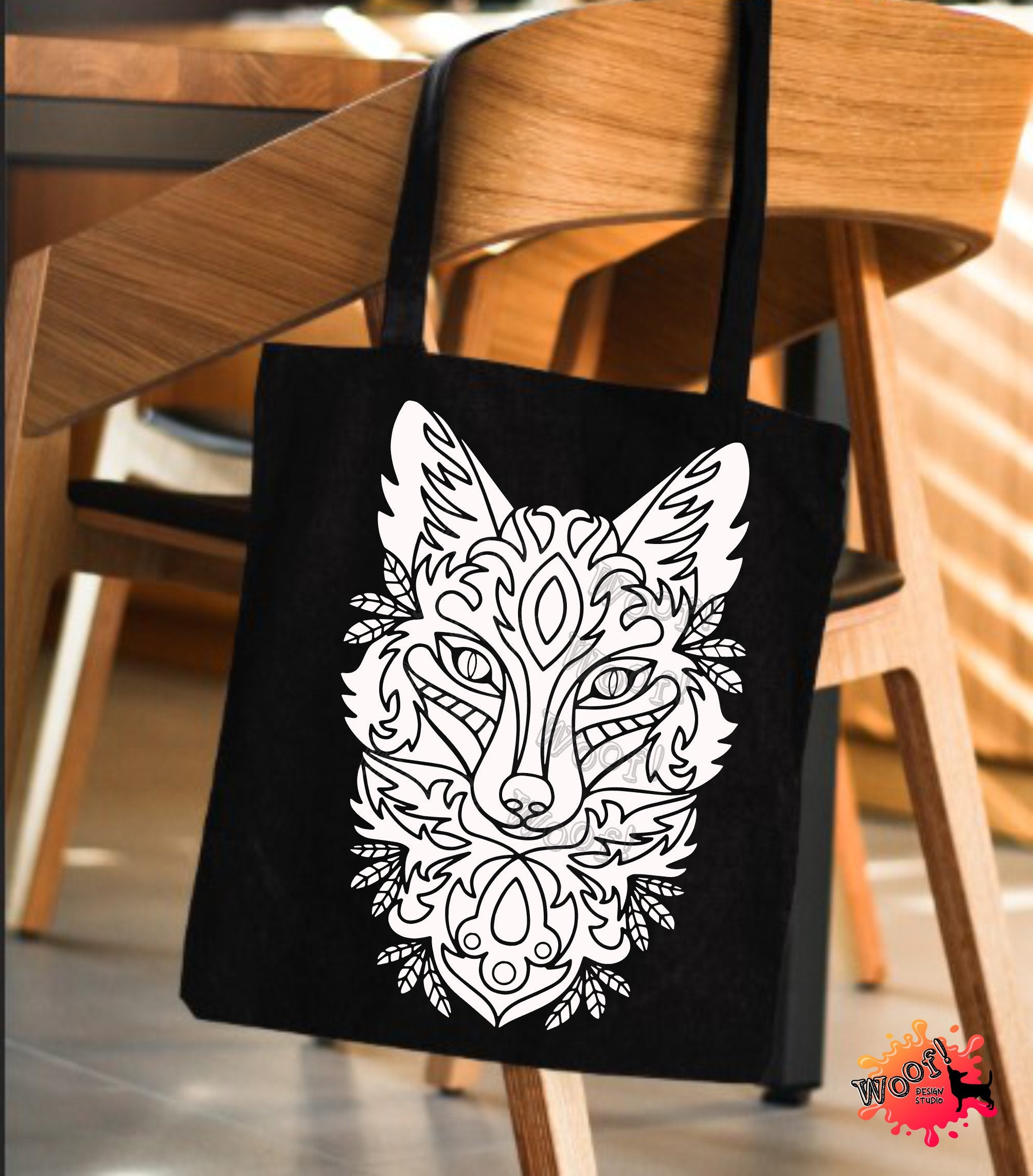 FOX Mandala Patterned Fully Editable SVG Sublimation - Etsy