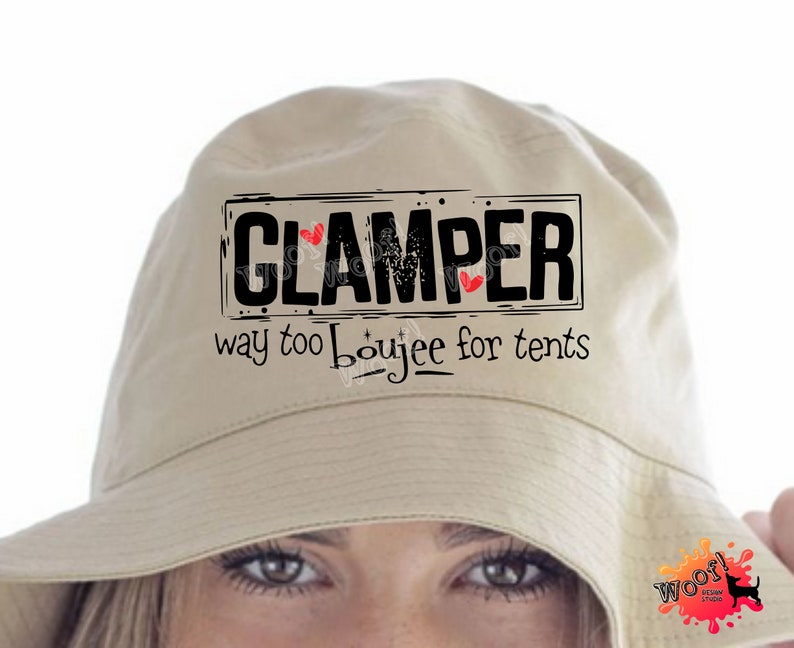 Glamping, Glamper, Camper, Camping, Tent, Caravan, Boujee, Funny, Vinyl ...