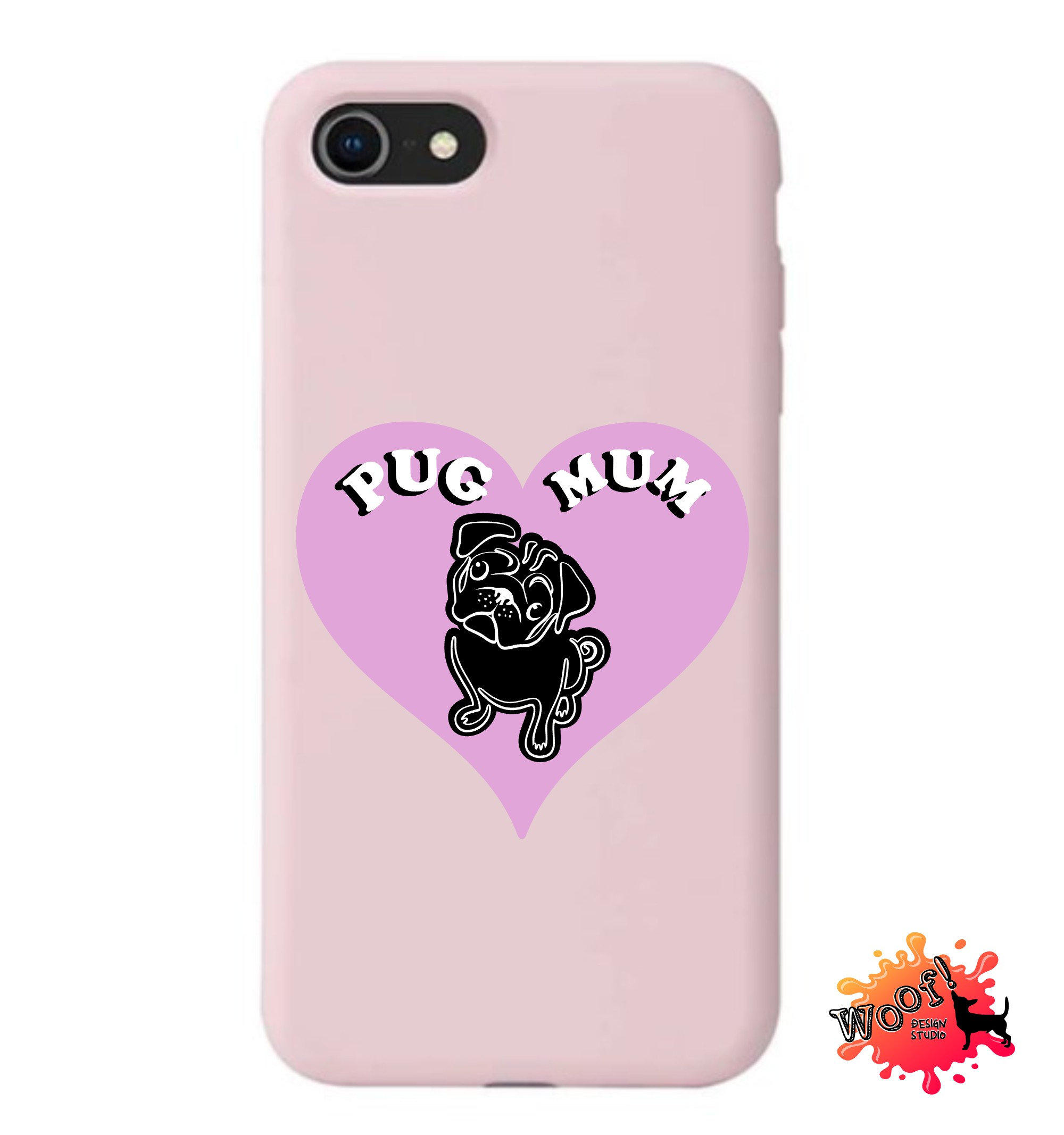 PUG Mum PUG Mom Dog Puppy Love Heart SVG Digital File - Etsy Canada