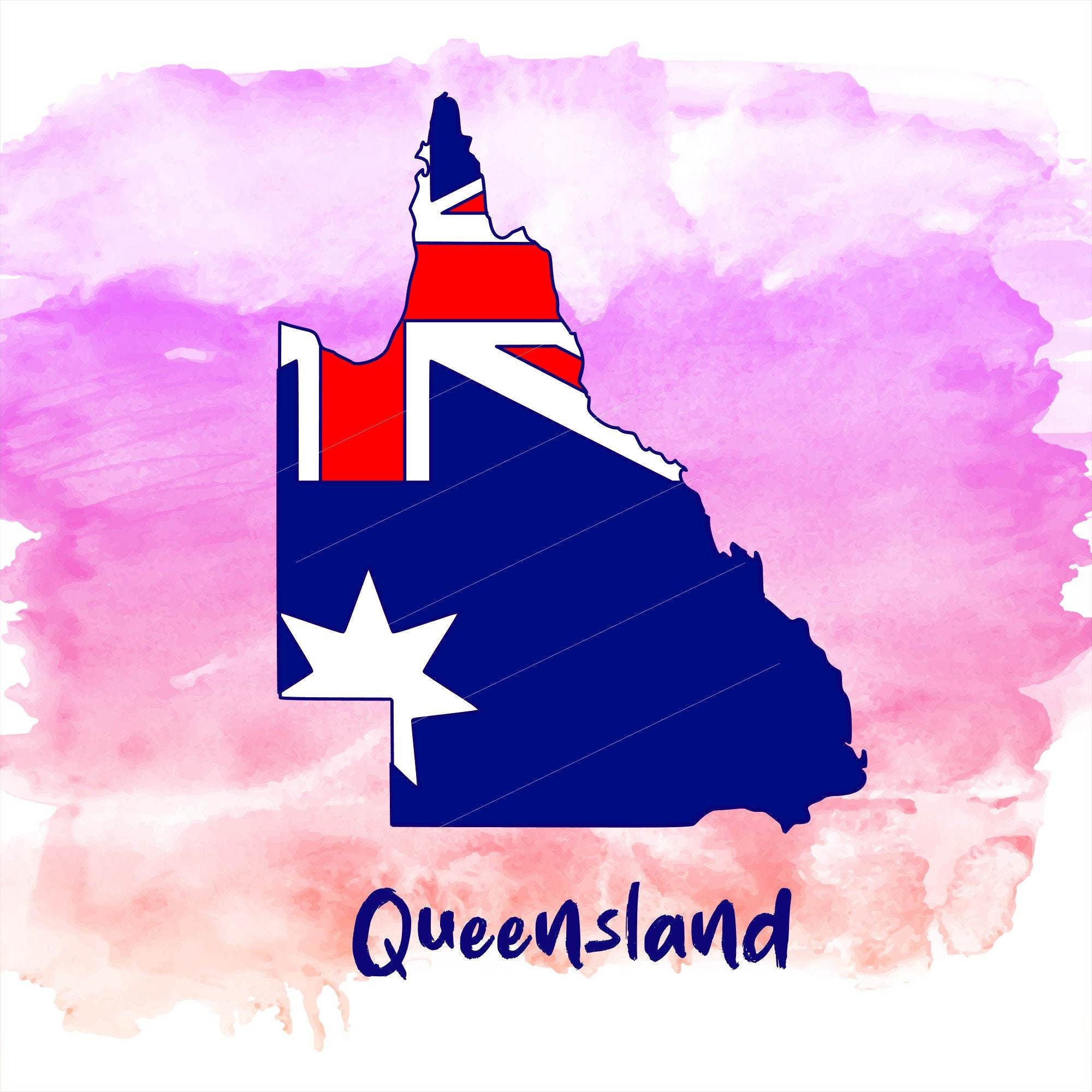 AUSTRALIAN States Patriotic Flag Commonwealth Blue Ensign | Etsy