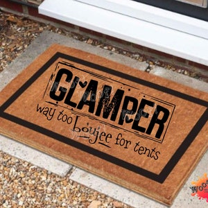 Glamping, Glamper, Camper, Camping, Tent, Caravan, Boujee, Funny, Vinyl ...