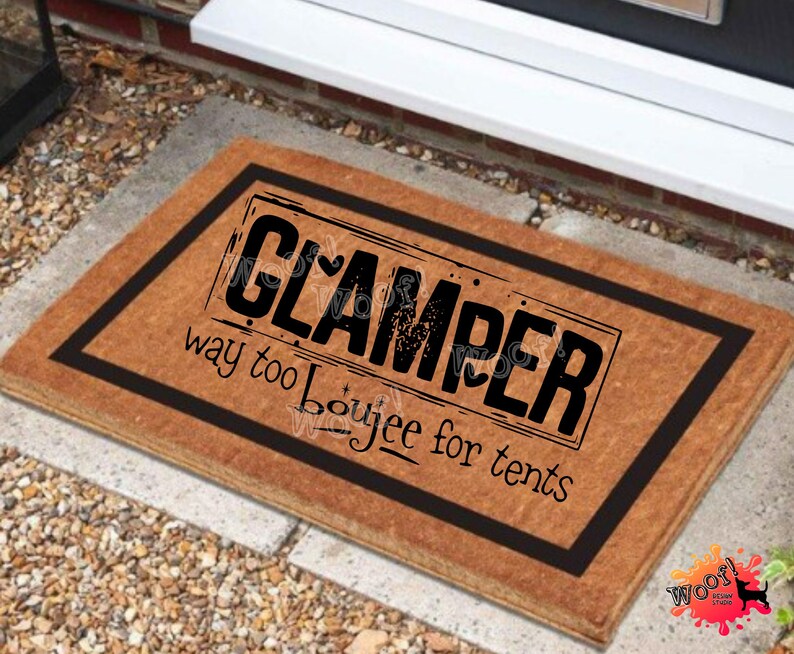 Glamping, Glamper, Camper, Camping, Tent, Caravan, Boujee, Funny, Vinyl ...