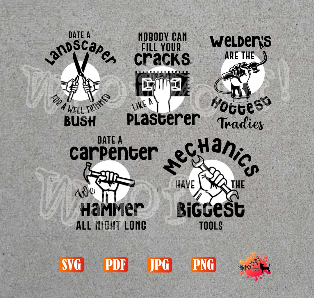 Cheeky TRADIES Landscaper Welder Mechanic Carpenter Plasterer Workman ...