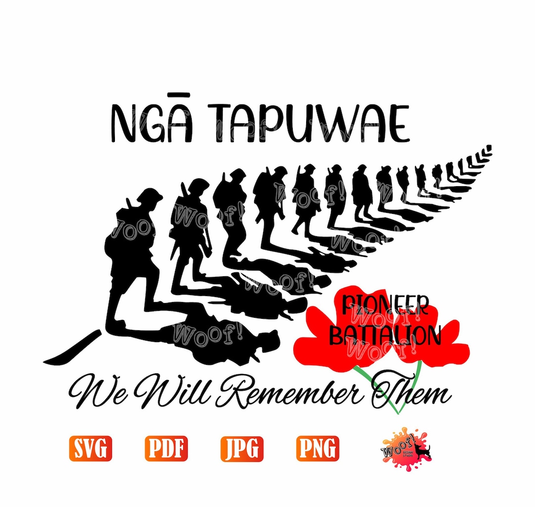 Silver Fern ANZAC Kiwi New Zealand, Soldier Nga Tapuwae Maori Veteran ...