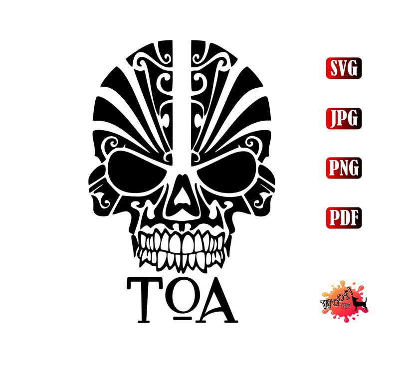 TOA, Māori Warrior, NZ New Zealand, SVG Silhouette, Cricut, Brother ...