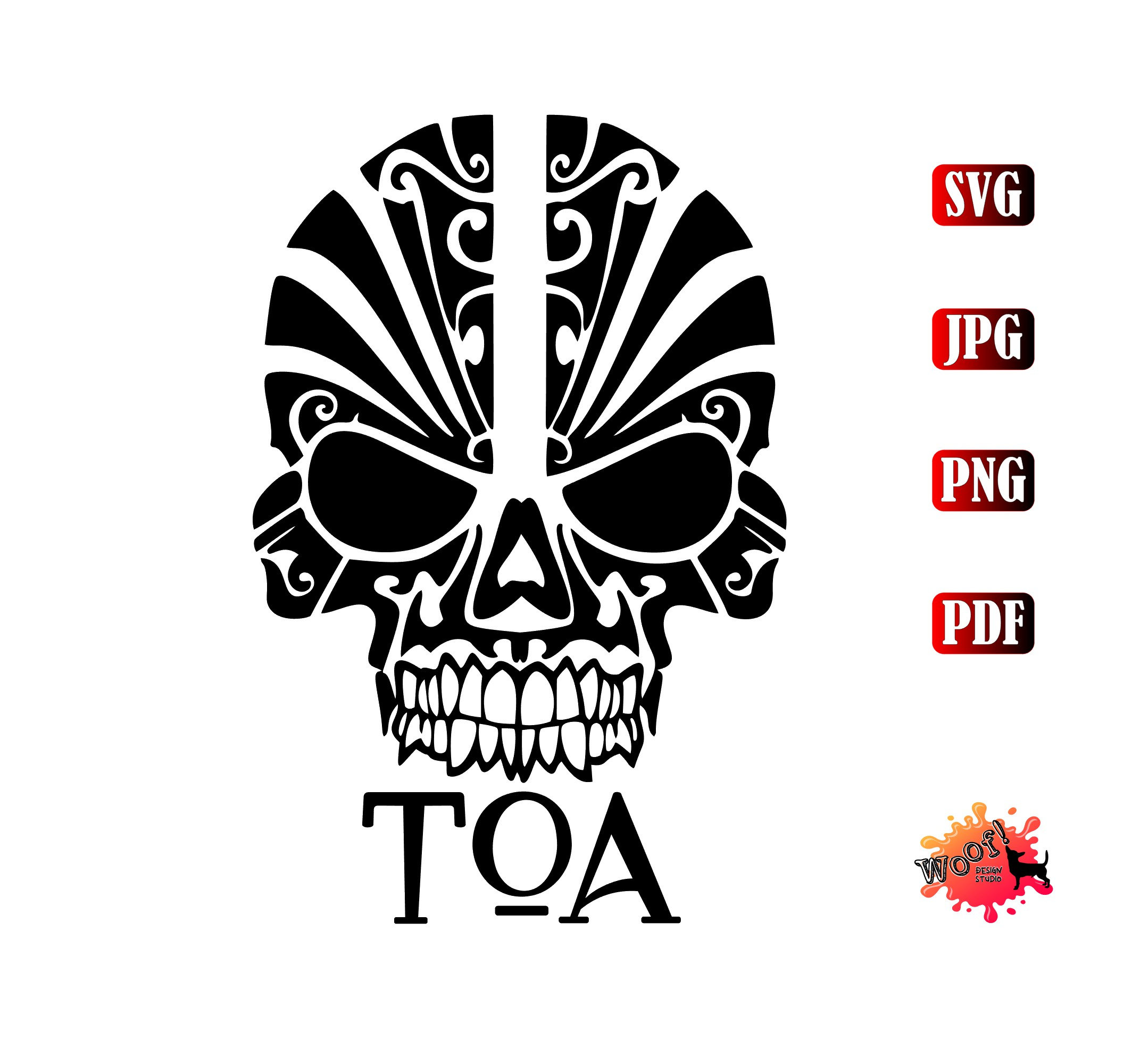 TOA, Māori Warrior, NZ New Zealand, SVG Silhouette, Cricut, Brother ...
