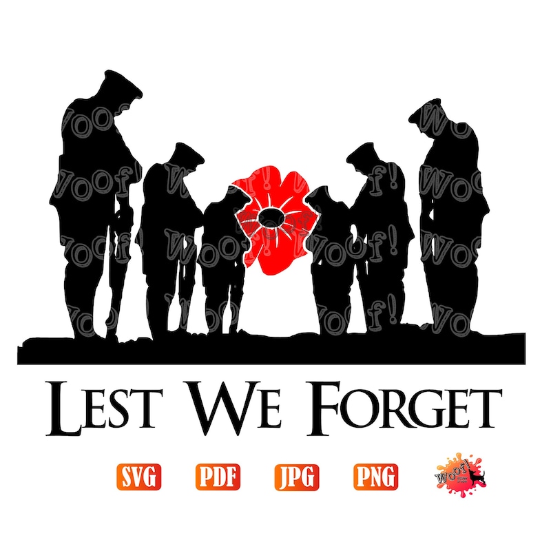 Lest We Forget Silhouette - Etsy UK