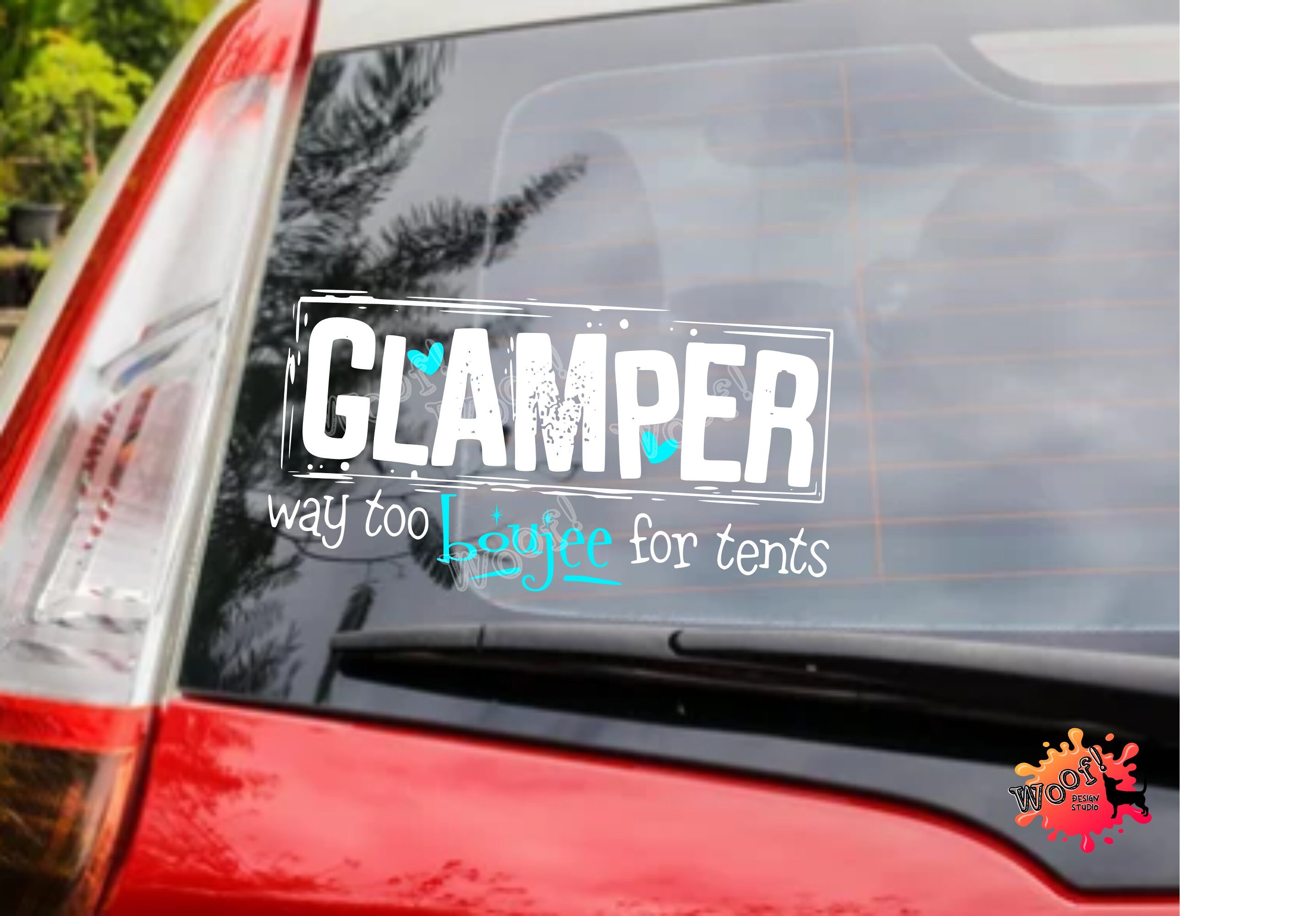 Glamping, Glamper, Camper, Camping, Tent, Caravan, Boujee, Funny, Vinyl ...