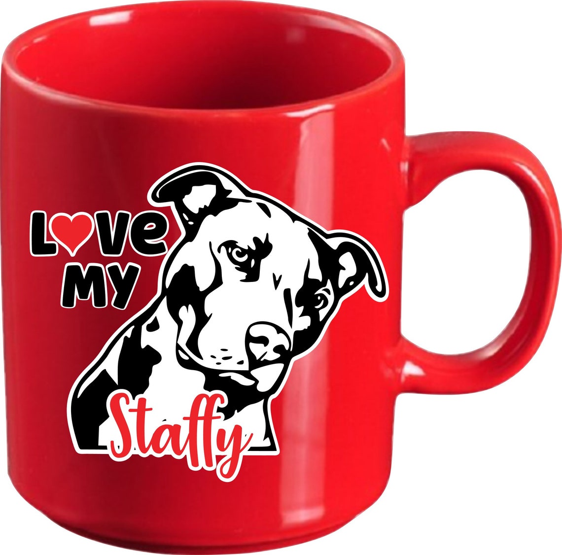 Love My STAFFY, Dog, Staffy, SVG, Png, Jpg, Digital, Vinyl Cut File ...