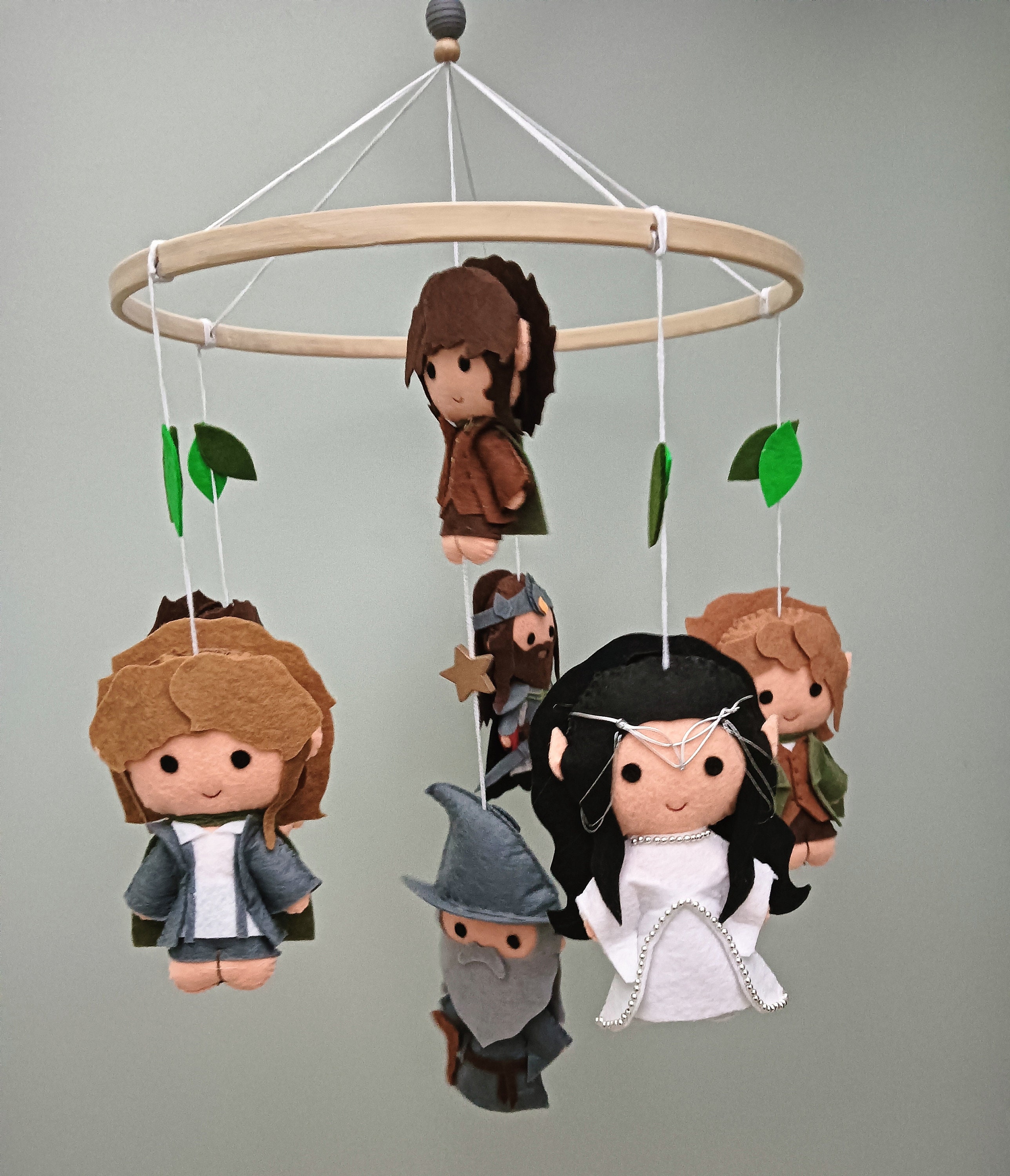 Lord of the Rings Baby Mobile, Baby Shower, Felt Baby Mobile Gift for a ...