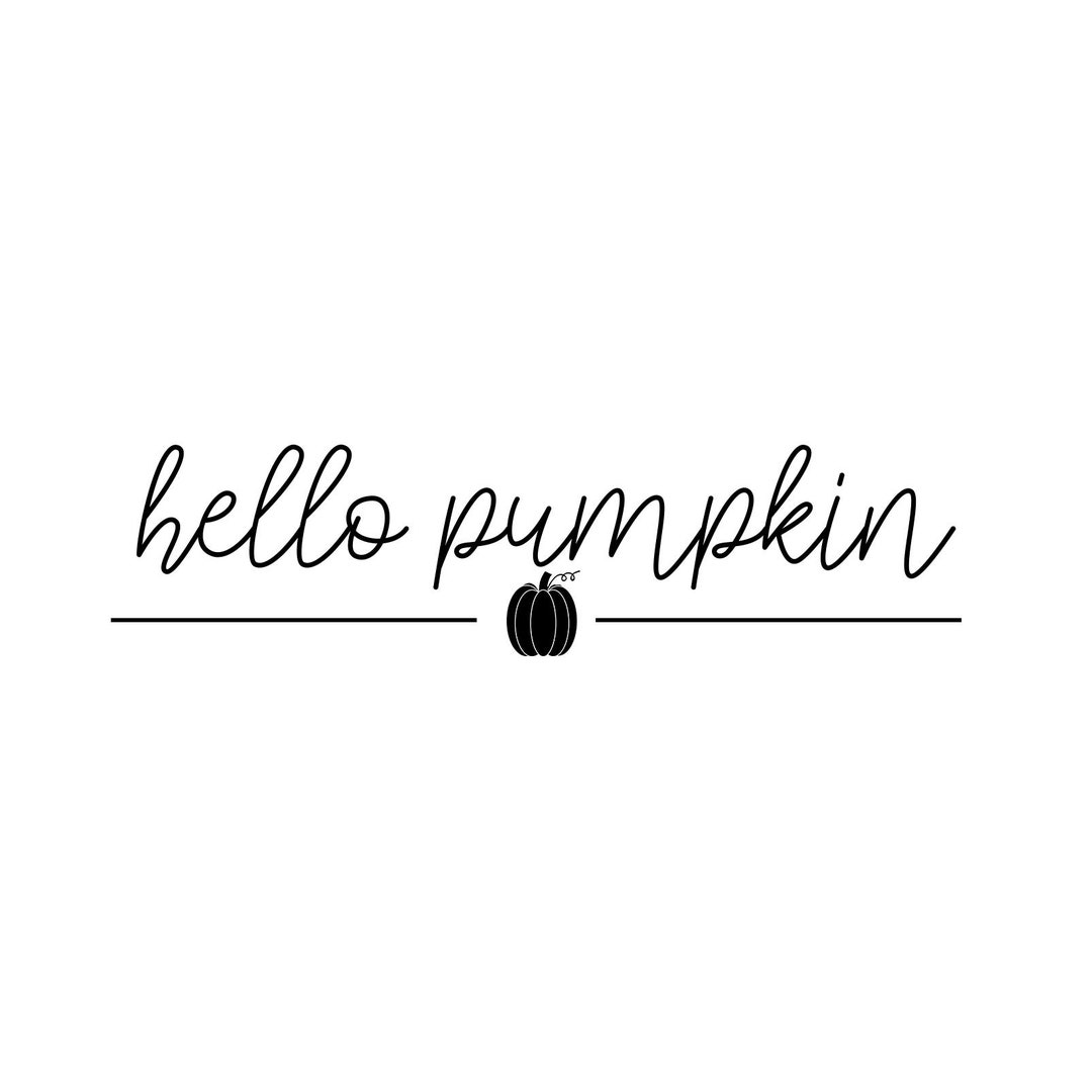 Hello Pumpkin Digital Download for Svg, Png, Jpg, Png. Cricuit ...