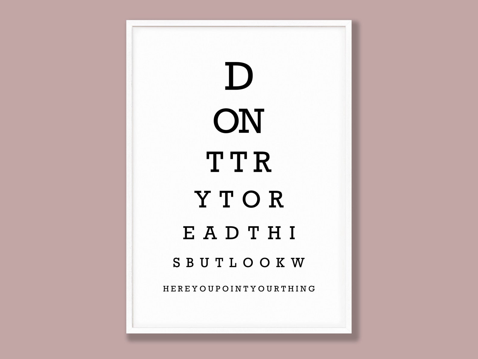 Funny Eye Test, Bathroom Vision Test, Bathroom Riddle, Toilet Print ...