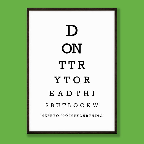 Eye Test - Etsy