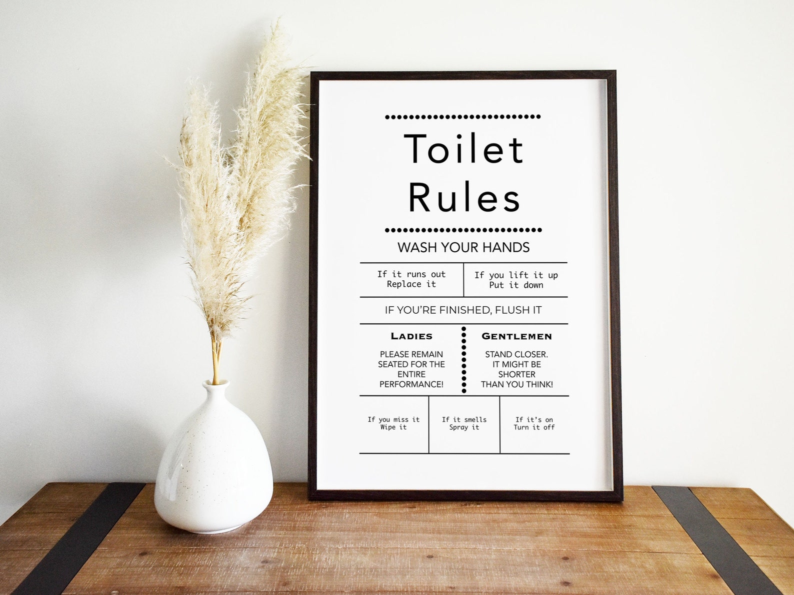 Toilet Rules, Bathroom Print, Toilet Print, Toilet Fun, Bathroom Sign ...