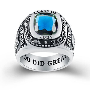 Customized Sterling Silver or 10 KT Men's High School and College Class ...
