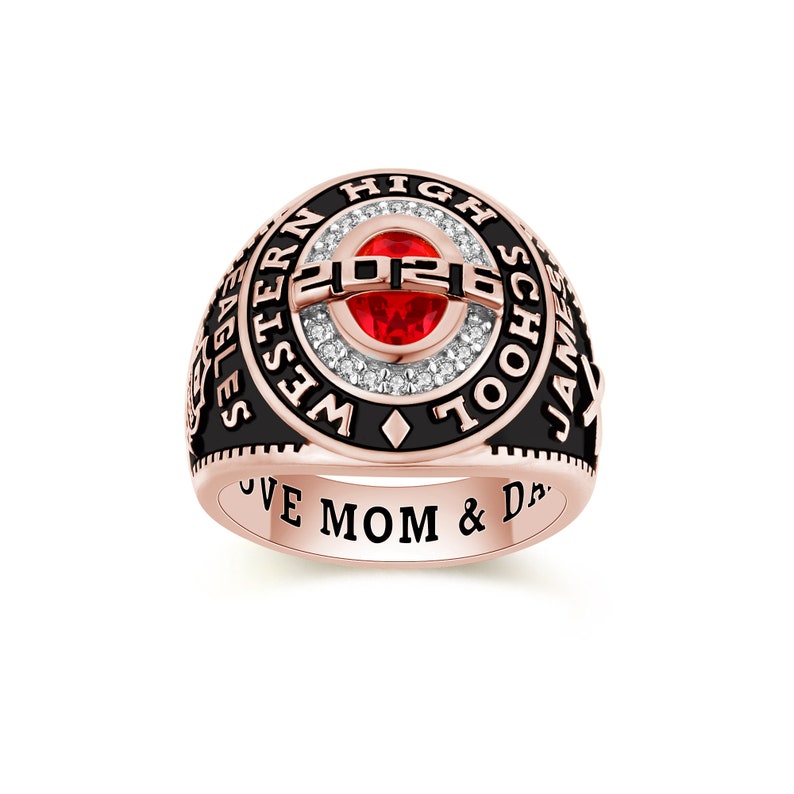 Customized Sterling Silver or 10 KT Gold Men's Class Ring – Privilege ...