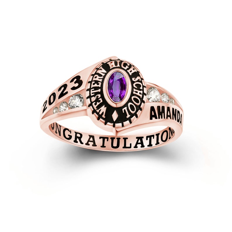 Customized Womens High School and College Class Ring - Etsy