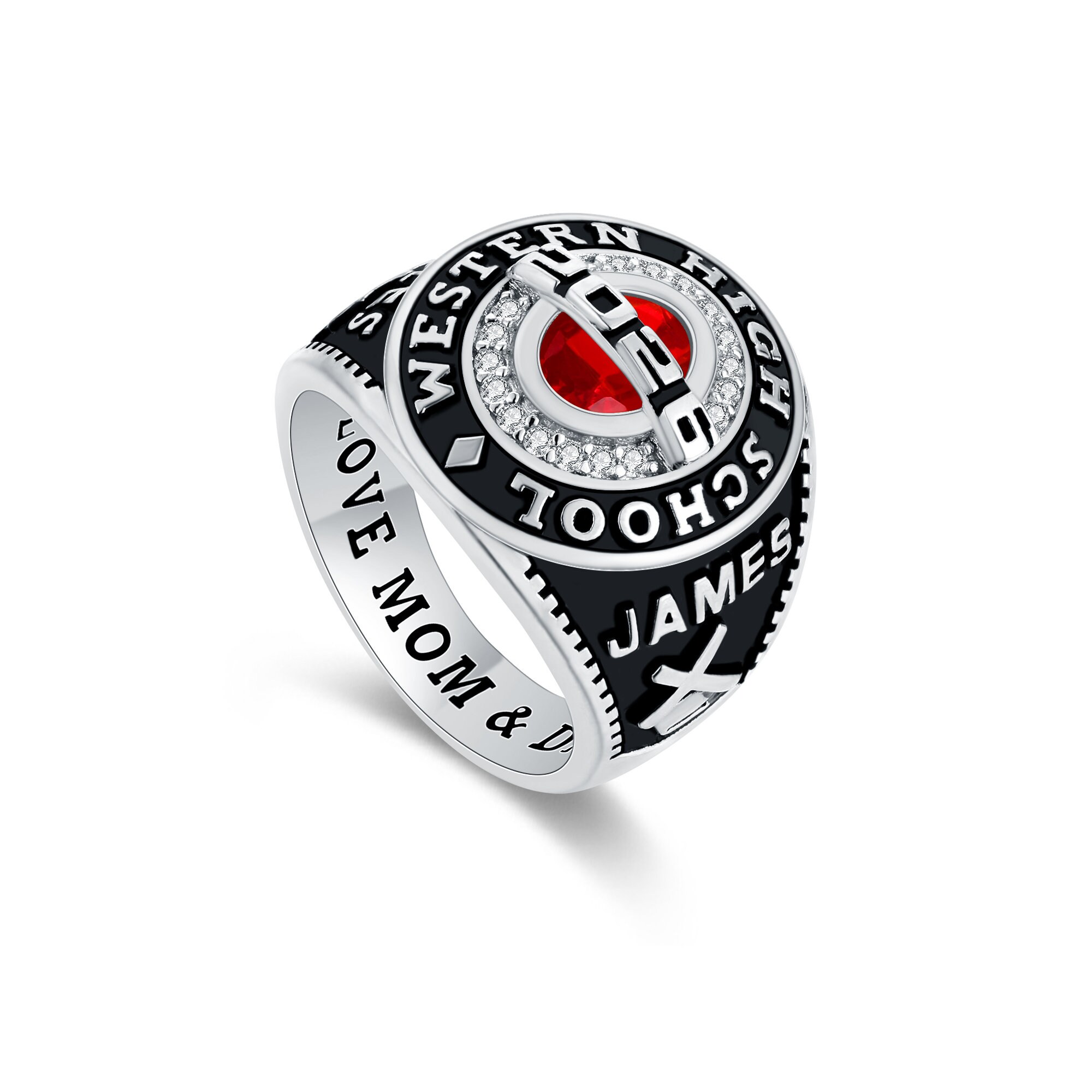 Customized Sterling Silver or 10 KT Gold Men's Class Ring – Privilege ...