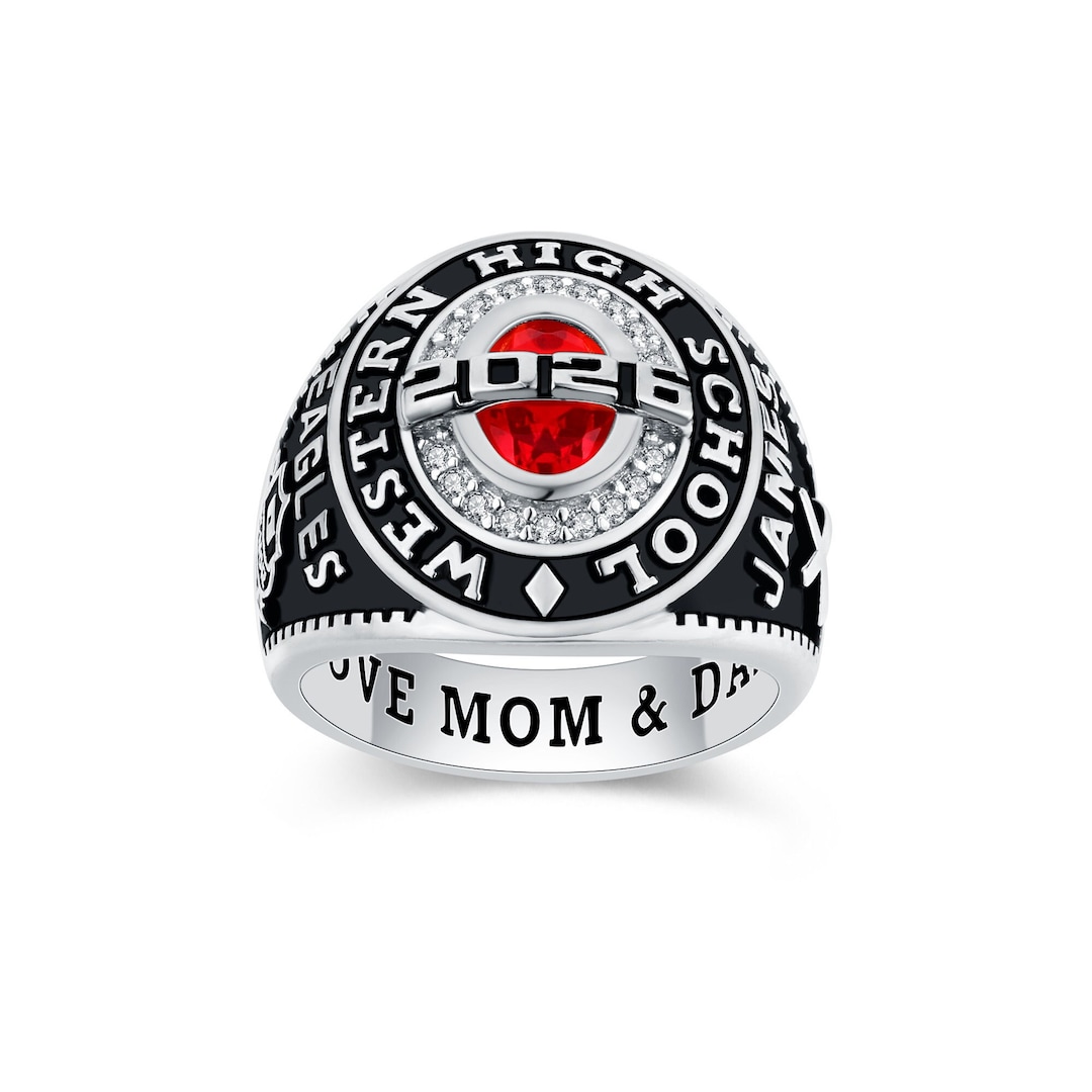 Customized Sterling Silver or 10 KT Gold Men's Class Ring – Privilege ...