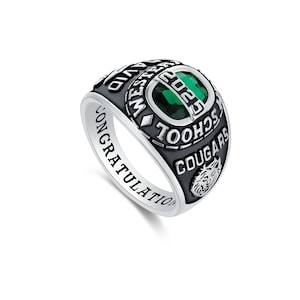 Customized Sterling Silver or 10 KT Gold Men's Class Ring – Royal ...