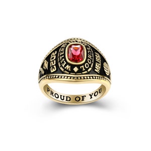 Customized Sterling Silver or 10KT Gold High School and College Women's ...