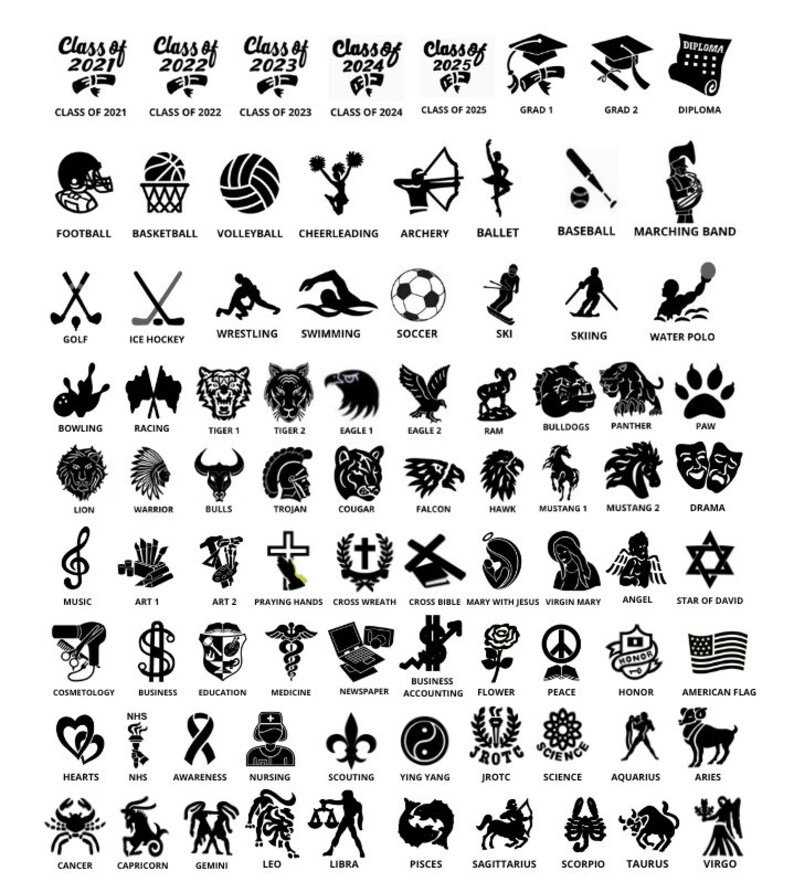 Customized Sterling Silver High School and College Class Ring - Etsy