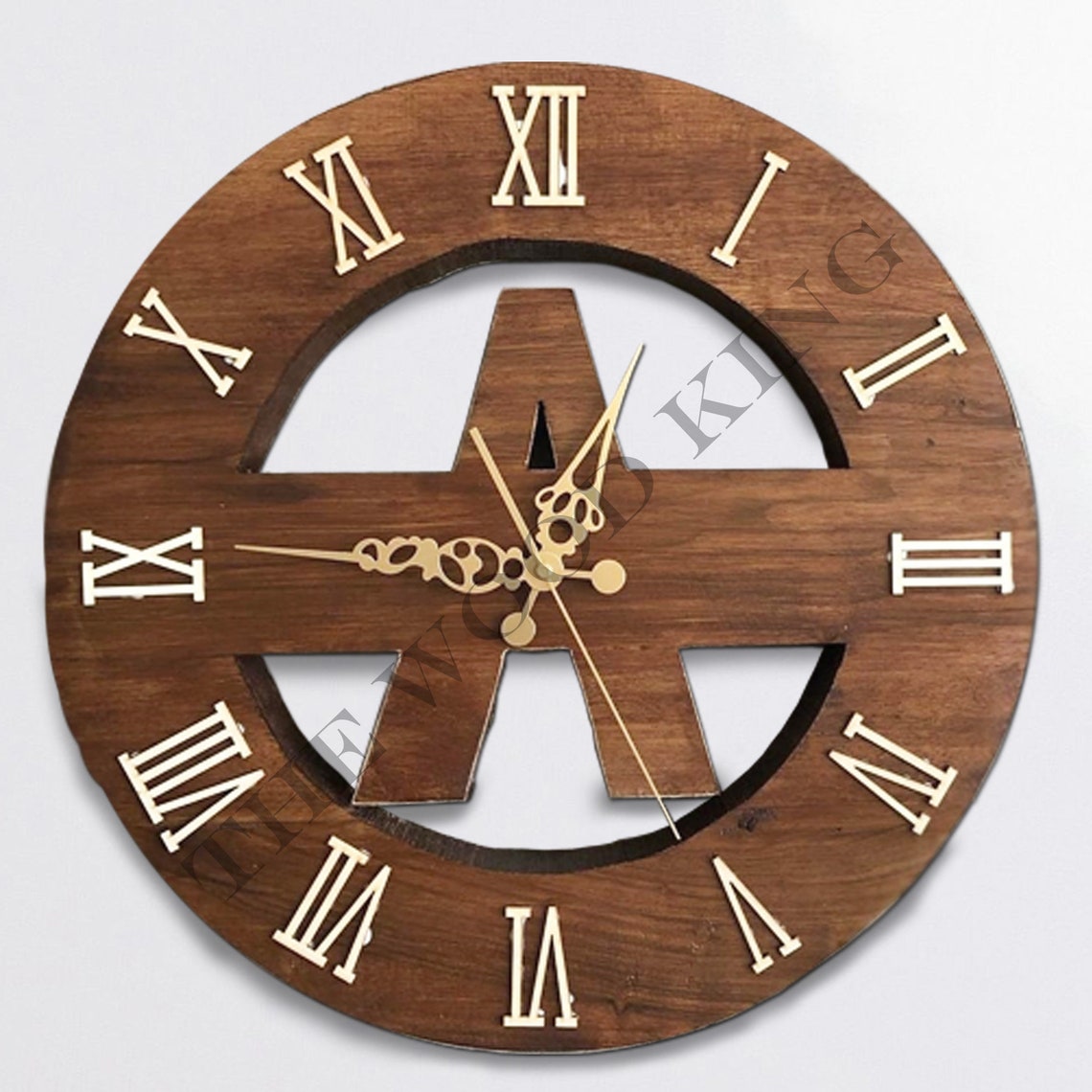 Reloj de rebanada de árbol, Reloj de pared rústico, Reloj de madera ...