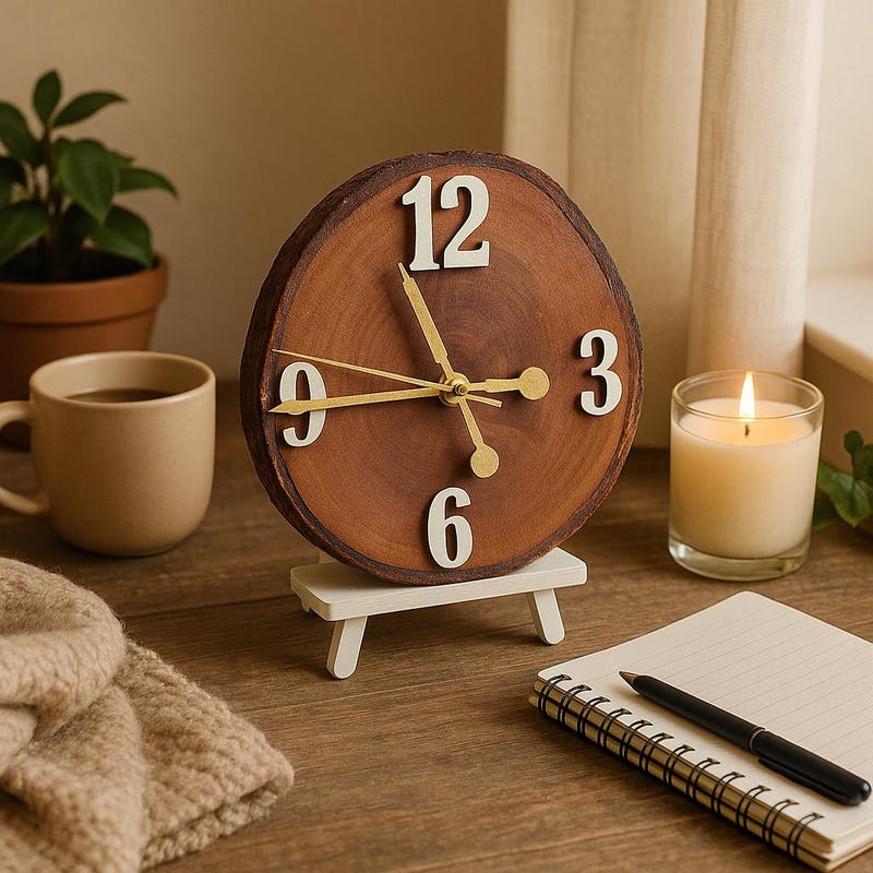 Rustic Desk Clock - Etsy