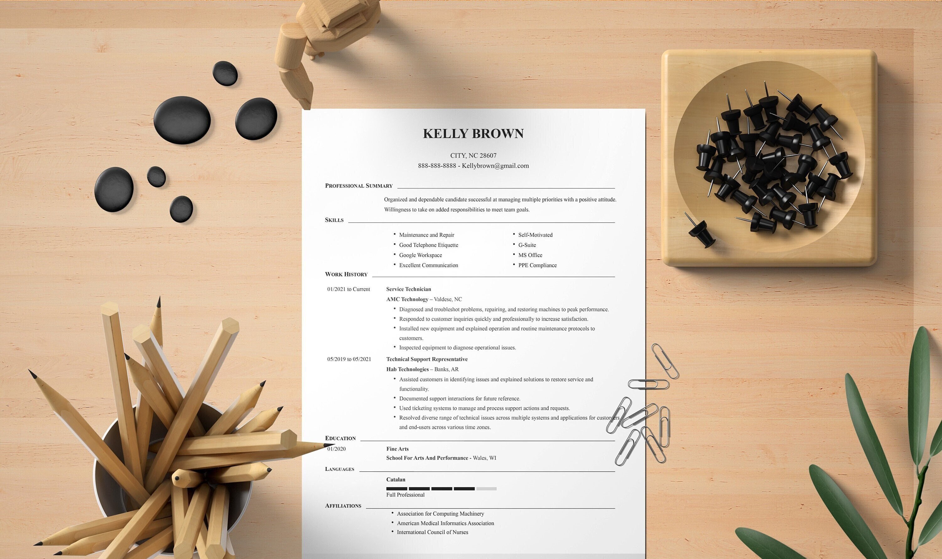 ATS Minimalist Resume Template Word, Pages, Professional Modern Resume ...