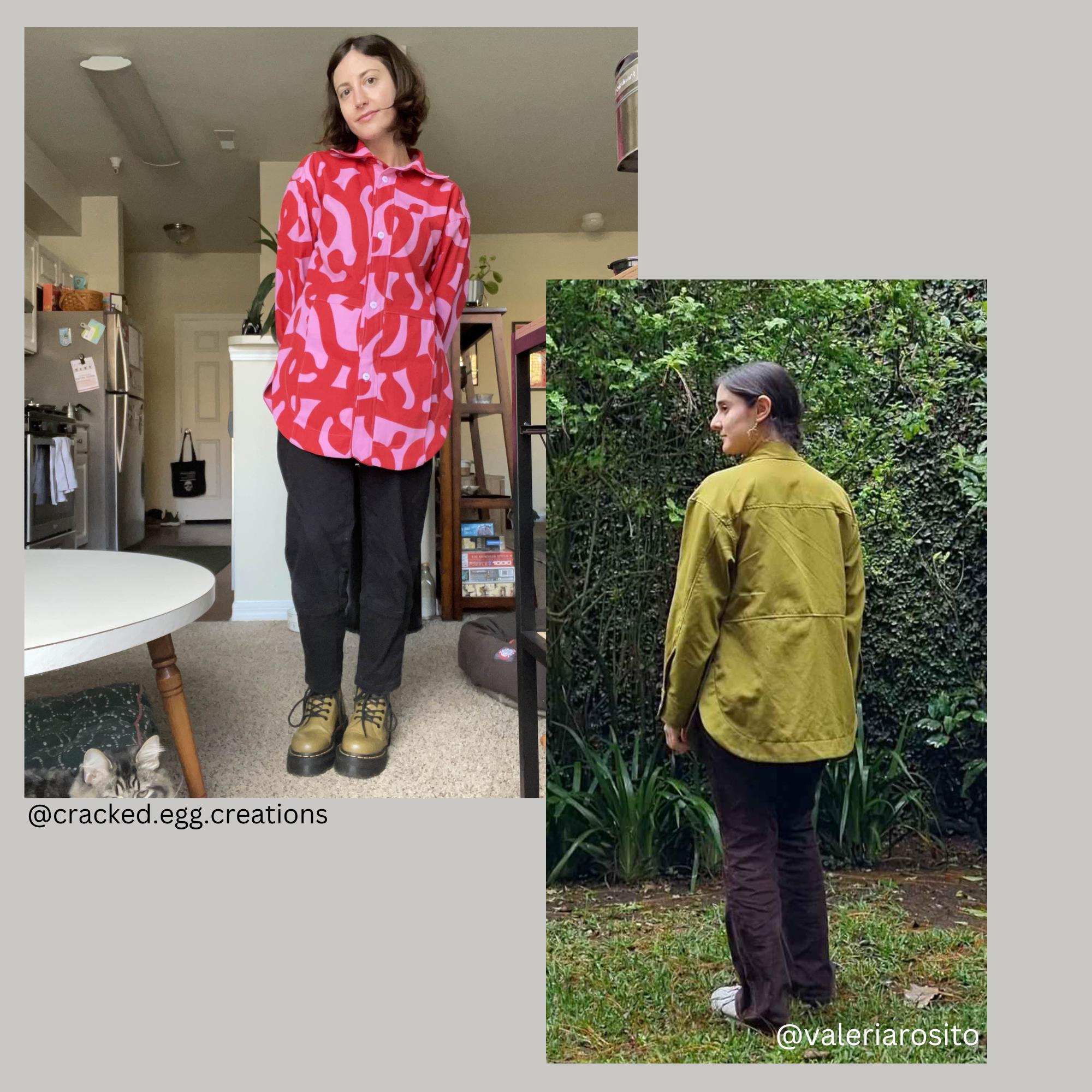 Bari Jacket PDF Sewing Pattern | Size-inclusive | Jacket, Chore Coat ...