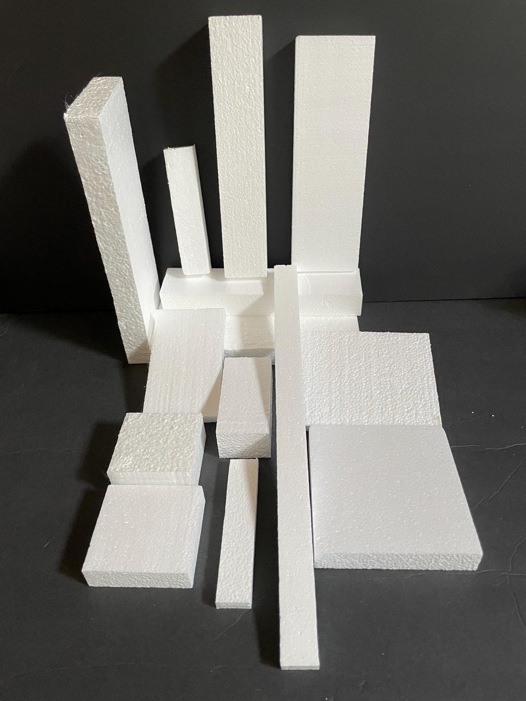 8”-10” Length EPS Polystyrene Square Planks, Pads, Sheets, Rods, Bars ...