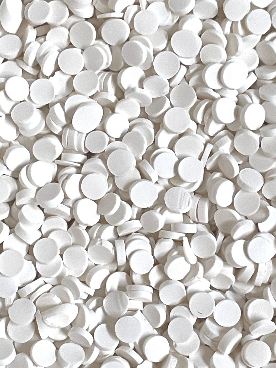 White Confetti Clay Sprinkles, Circles, Rounds, Dots. - Etsy