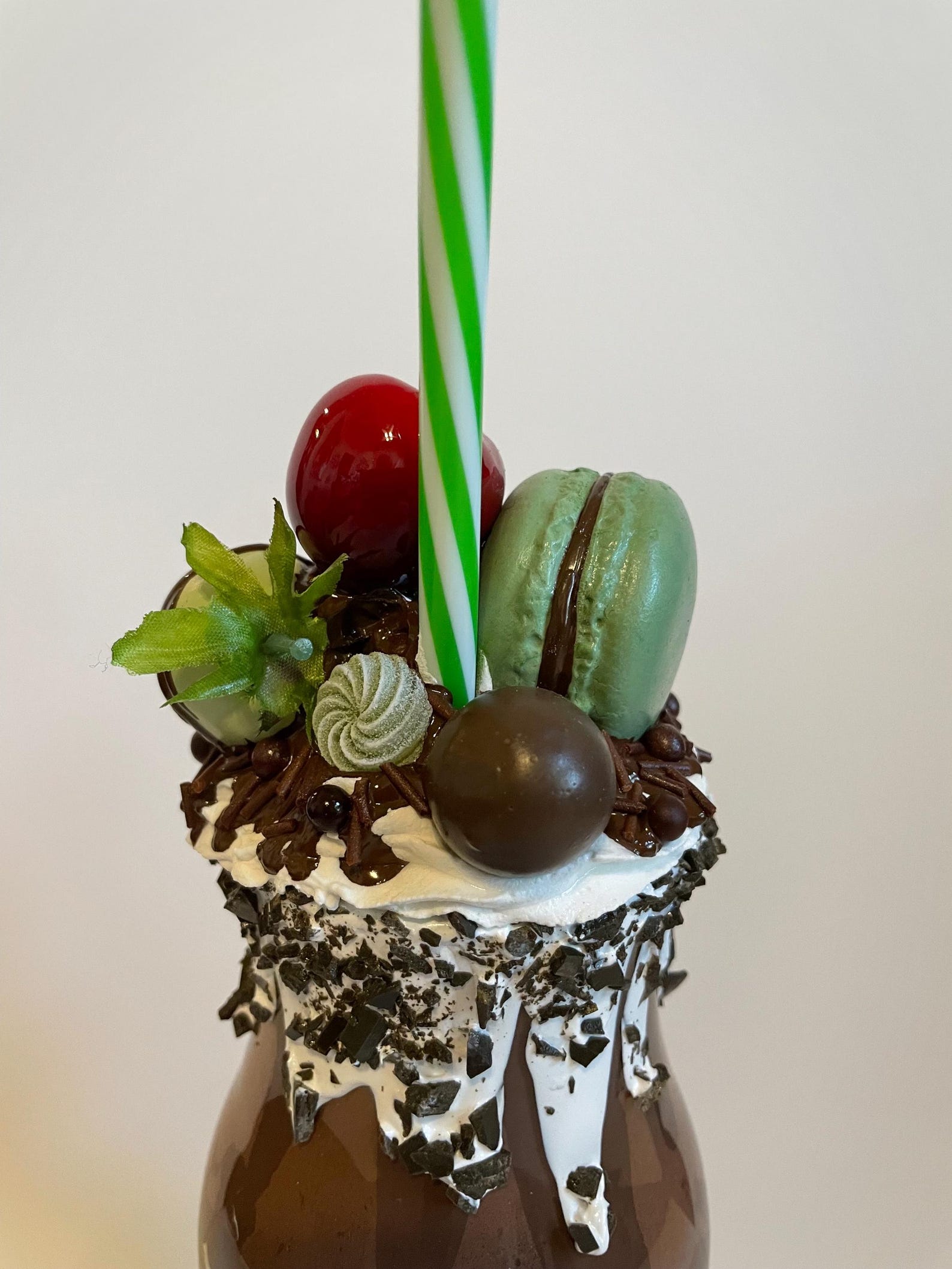 Faux Realistic Extreme Milkshake. Mint Chocolate Chip or Strawberry ...