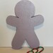 12” Gingerbread Man Cookie XPS Styrofoam Form. 12” Height X 1” Thick ...