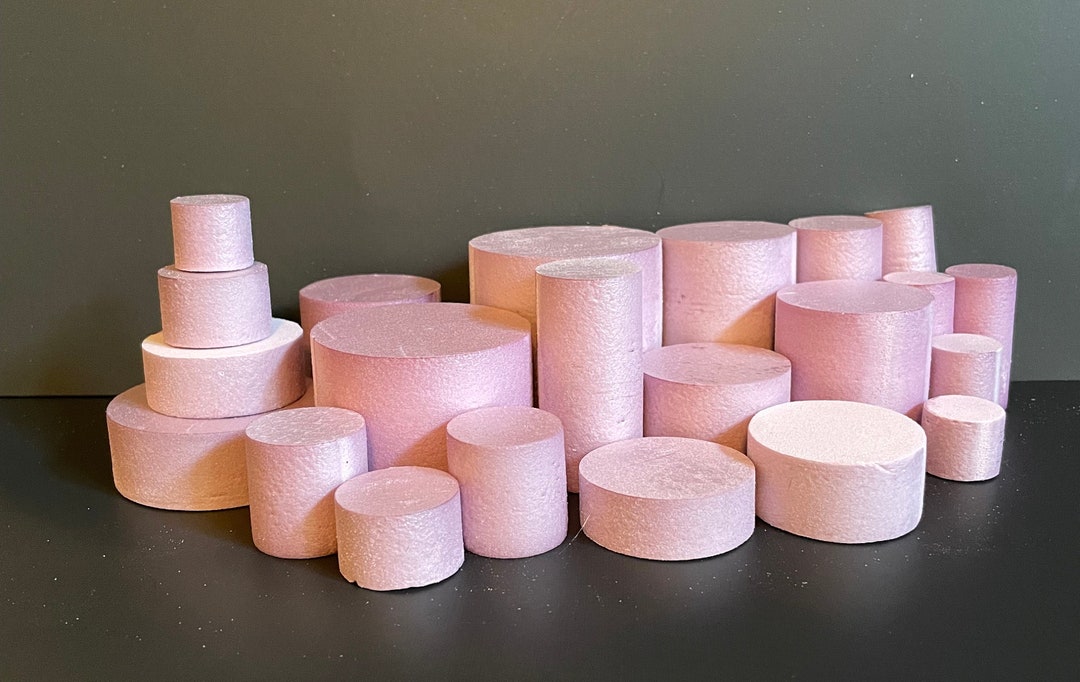Tiny Mini Cake Dummies Round Discs Circles Spacers Styrofoam - Etsy