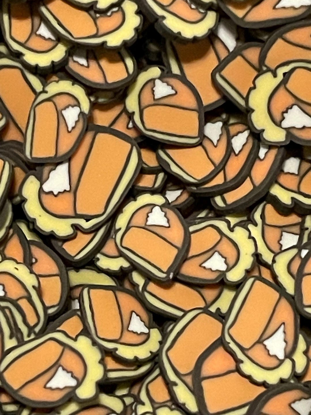 Mini Pie Slice Polymer Clay Sprinkles. A Mini Slice of Pie With Whipped ...