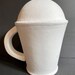 Giant Versatile Mug or Cup Shape W/topping for Whipped Cream, Ice Cream ...