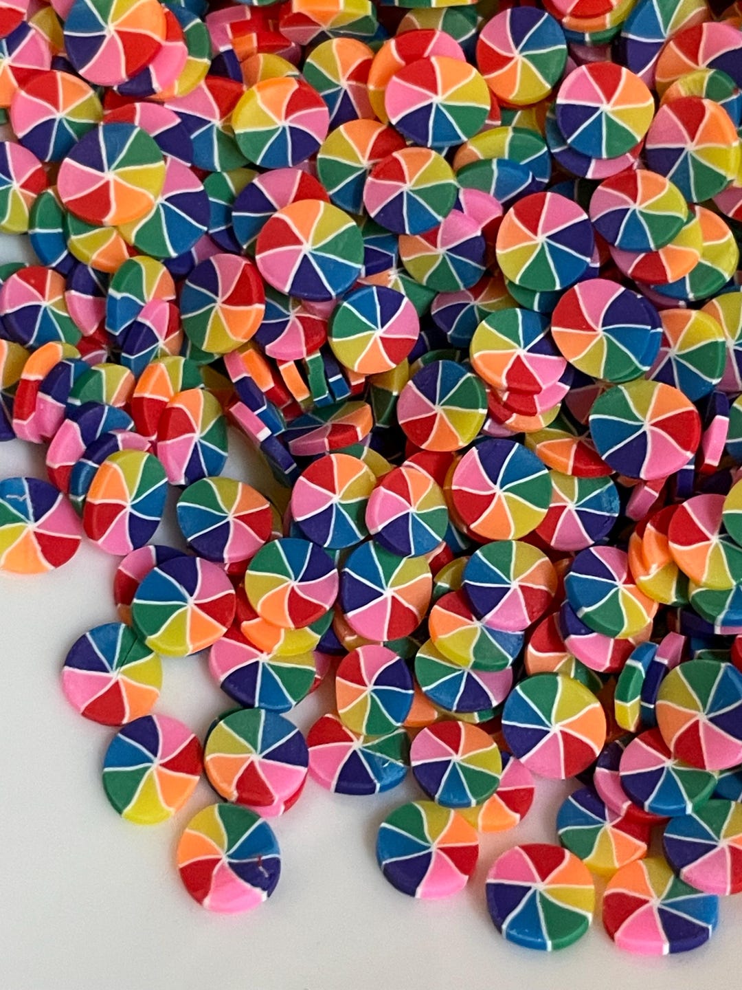 Rainbow Peppermint Candy Clay Sprinkles. Not Edible - Etsy