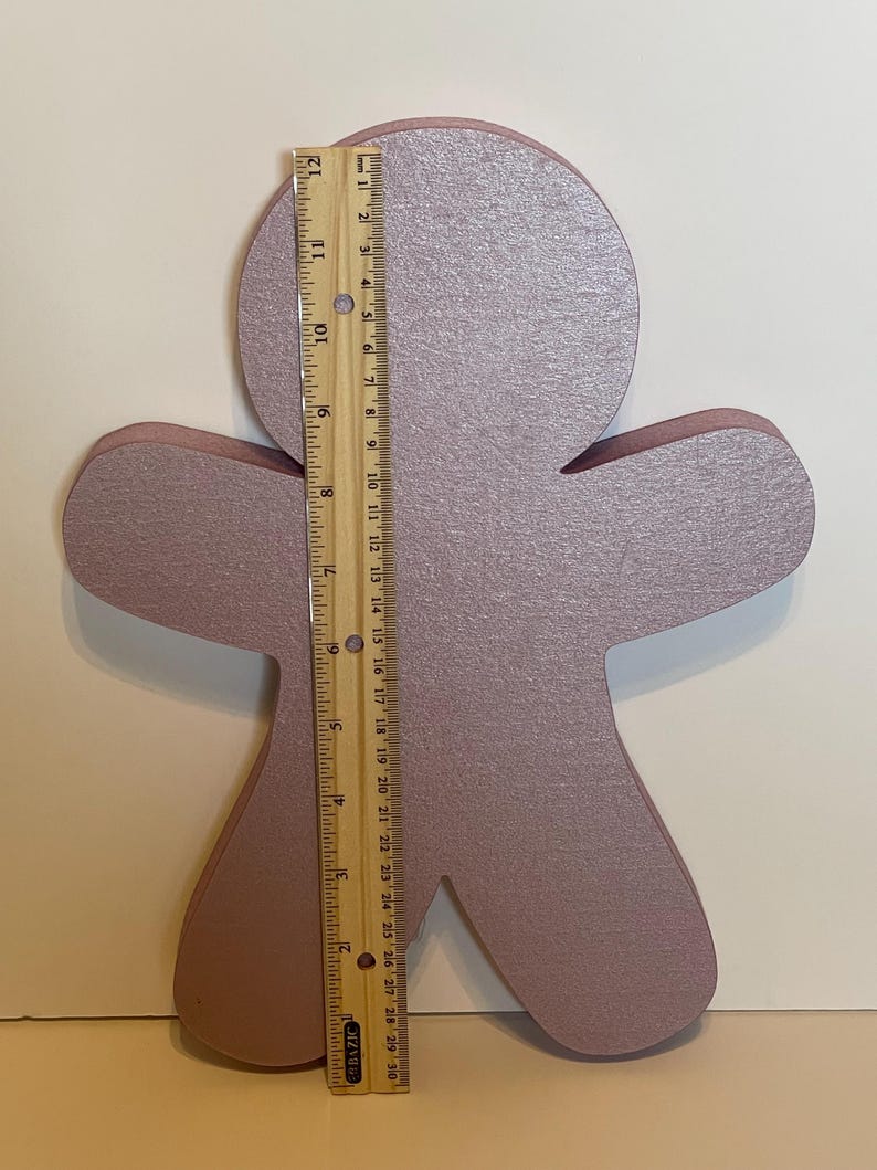 12” Gingerbread Man Cookie XPS Styrofoam Form. 12” Height X 1” Thick ...