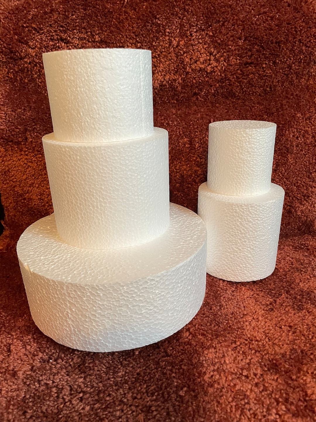 Styrofoam Round Cake Dummies. Each Sold Separately. - Etsy