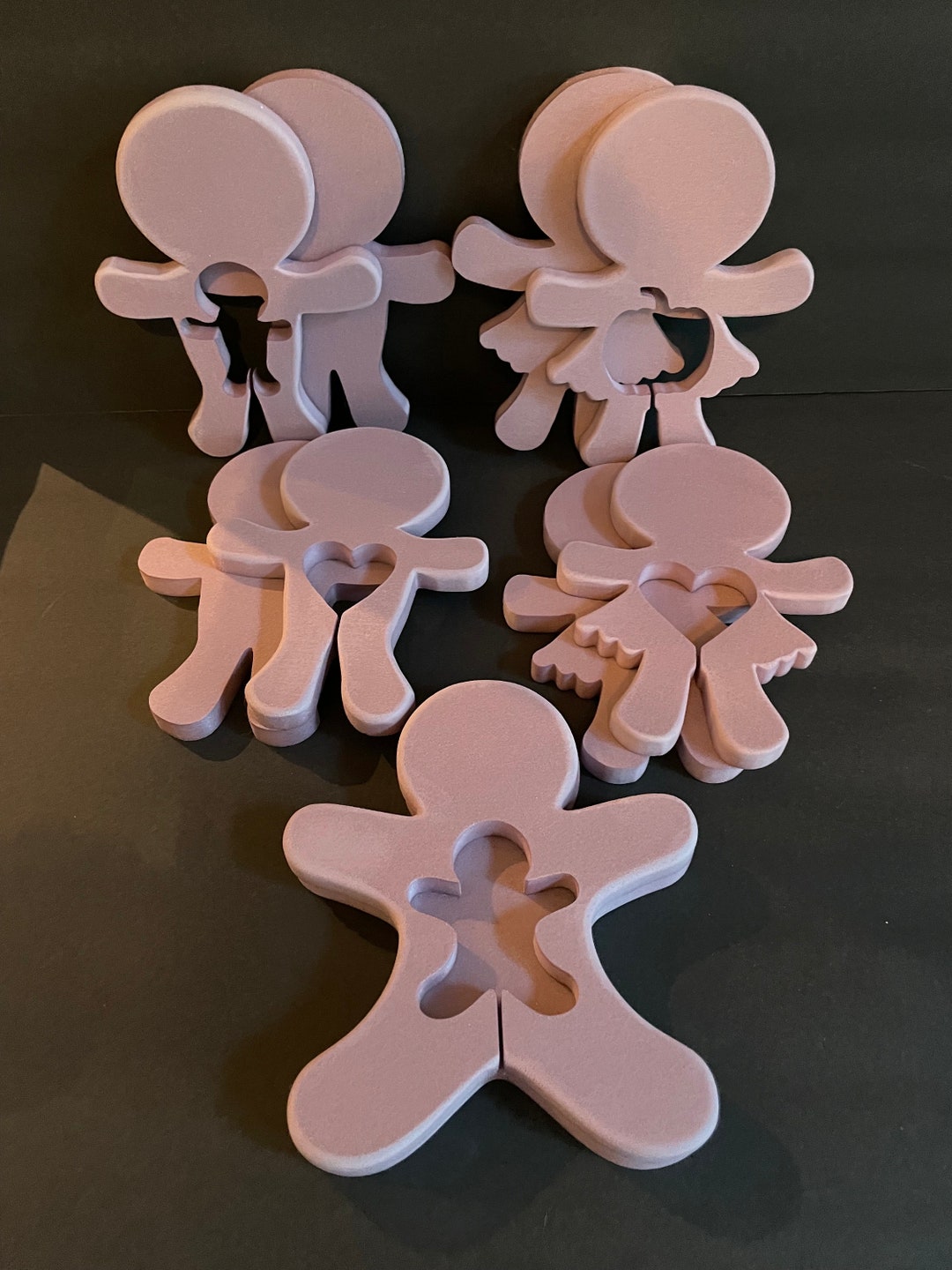 Gingerbread Boy or Girl XPS Styrofoam Faux Shaker Cookies. Shapes Cut ...