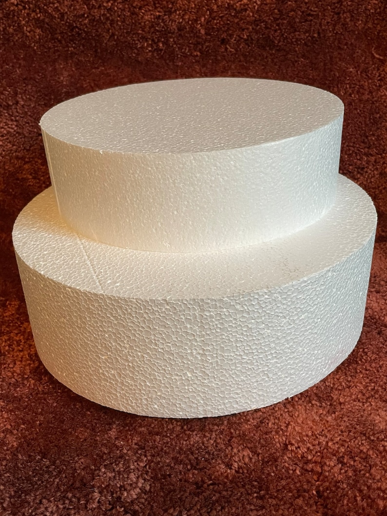 Styrofoam Round Cake Dummies. Each Sold Separately. - Etsy