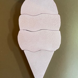 Styrofoam 4 Piece Ice Cream Cones. 2 Different Designs. - Etsy